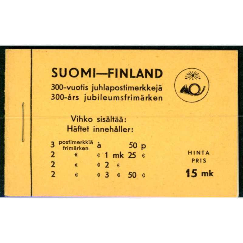 1938. Postverket 300-års jubilæum, med AFA nr. 220-23 ** (o)